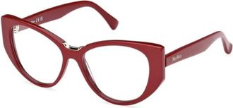 Max Mara Femme, Accessoires, Rouge, Taille: 52 MM Mm5142 066 Optical Frame