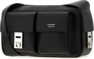 Ferragamo Twins24 Shoulder Bag - Black