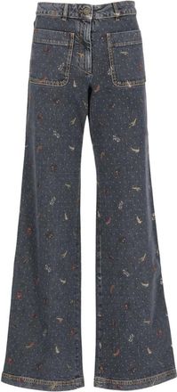 Etro Femme, Jeans, Bleu, Taille: W26 Jean large