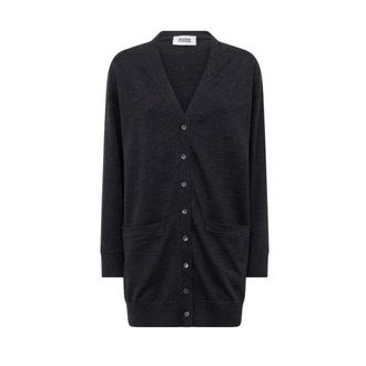 Alpha Studio Zeitloser Cardigan - - Knitwear - Damen - Schwarzk - M