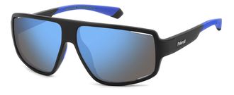 Polaroid SPORT Brille PLD 7054/S Gr&ouml;&szlig;e 61-12 mm Matte Schwarz Blau/Eye size: 61 - Bridge size: 12