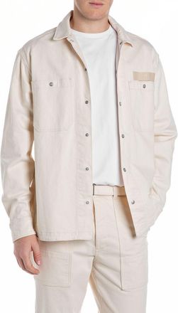 Replay Herren M4145 Hemd, 200 ECRÙ, 3XL