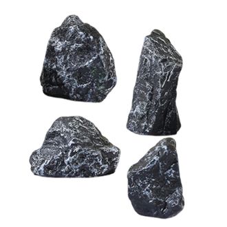 SOLUSTRE 4 St&uuml;ck Teiliges Miniatur Steingarten aus Synthetischem Harz Realistische Simulation Felsen Dekoration f&uuml;r Garten Bonsai Teetisch und Bastelprojekte L