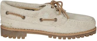 Timberland Natural Suede Boat Shoes With Rugged Finish - Gr. 6_5 - in Beige