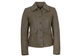 Jilani Lederjacke Wanja Jilani - Damen Lederjacke Lammnappa dark sand