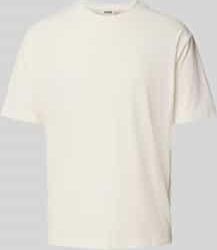 Drykorn T-Shirt mit geripptem Rundhalsausschnitt Modell GILBERD