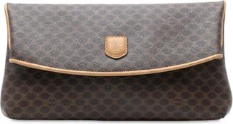 Celine Clutches - Macadam Coated Canvas Clutch - Gr. unisize - in Braun - f&uuml;r Damen