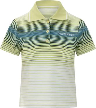 Casablanca Femme, Tops, Multicolore, Taille: 38 FR Polo Ray&eacute; Manches Courtes Bourgeois