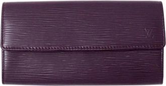 Louis Vuitton Portefeuille long (bi-pli) doccasion - Femme - Pre-owned - Violet - Taille: ONE Size