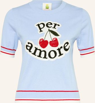 Princess Goes Hollywood Princess Goes Hollywood Strickshirt Mit Schmucksteinen blau