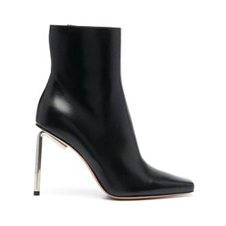 Off-white Schwarze Leder-Stiefeletten - - Shoes - Damen - Schwarzk - 39 EU