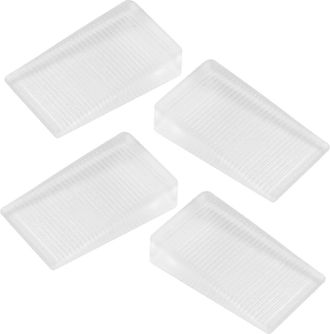 Artibetter 4 STÜCKE Transparente Möbel Erhöhungspads aus Robustem PVC für Stand Kratzschutz und Schutz vor Bodenschäden Einfache Montage für Möbel und Boden im B