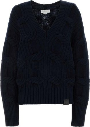 Stella McCartney Femme, Pulls, Bleu, Taille: 40 FR Cable Knit Sweater