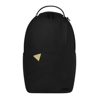 Sprayground Sprayground, unisex, Sacs, Noir, Taille: ONE Size Sac &agrave; dos noir avec dent dor&eacute;e emboss&eacute;e