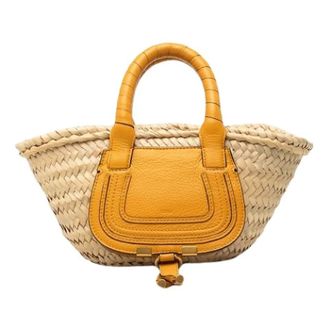Chlo&eacute; Sac en raphia Pre-owned - Femme - Pre-owned - Jaune - Taille: ONE Size