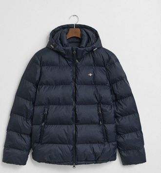 GANT Steppjacke ACTIVE CLOUD JACKET regular fit, abnehmbare Kapuze, 2-Wege-Reißverschluss