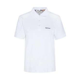 Barbour Bowford Polo Top - - Tops - Damen - Wei&szlig; - L