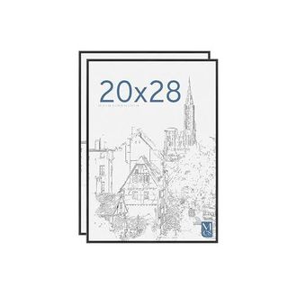 MCS Original 51x71 cm Bilderrahmen in Schwarz, Leichte Vertikale & Horizontale Wandaufhängung Großer Posterrahmen für Poster, Kunst, Drucke & Galeriewand 