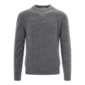 Ballantyne Rundhals-Strickpullover - - Knitwear - Herren - Grau - M