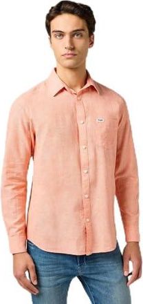 Wrangler T-Shirt pour Homme, Rose, XL