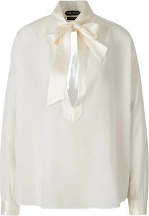 Tom Ford Femme, Blouses et Chemises, Beige, Taille: 38 FR Chemise