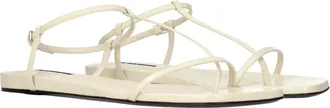 Jil Sander Leather Thong Sandals - Beige
