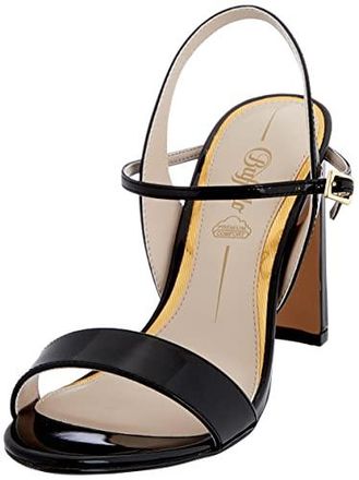 Buffalo Femme Jean Neat Sandale à Talon, Noir, 40 EU