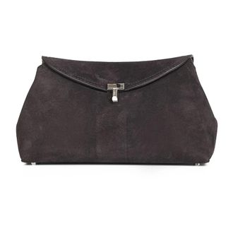 Toteme Femme, Sacs, Brun, Taille: ONE Size T-Lock Clutch