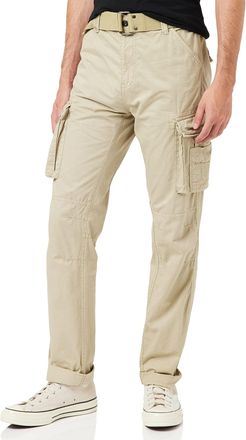 Schott NYC TRRANGER70 Pantalon, LT.Beige, 30 Homme