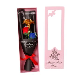 jieGorge Home Decor, Vergoldete Rose Blume Jahrestag Freundin Romantische Valentinstag Geschenk f&uuml;r Valentinstag (D)