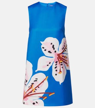 LEO LIN Robe Yvonne en satin à fleurs