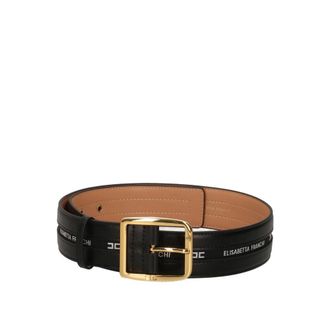 Elisabetta Franchi Femme, Accessoires, Noir, Taille: S Logo Pattern Belt