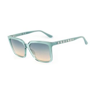 Guess Femme, Accessoires, Bleu, Taille: ONE Size Resin Frame Square Lunettes de soleil