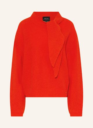 Marc Cain Pullover Mit Schluppe rot