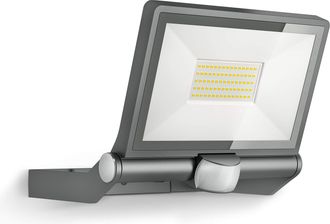 Steinel LED-Außenstrahler XLED ONE XL S Anthrazit, 180°-Bewegungsmelder, 42,6 W, 4200 lm bei 3000K, Aluminium, für Zufahrt, Hof und Garten, 065263