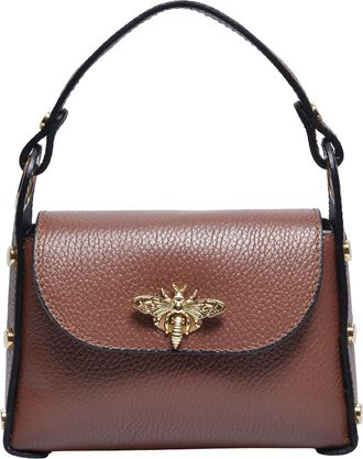 Anna Luchini Kastanienbraun Rindsledertasche