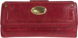 Chlo&eacute; Portefeuille long en cuir rouge Pre-owned - Femme - Pre-owned - Rouge - Taille: ONE Size