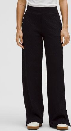 lululemon Engineered Warmth Hose mit Zopfmuster f&uuml;r Frauen - Gr&ouml;&szlig;e 4 in Black