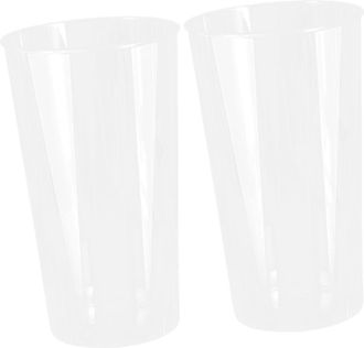 Cabilock 2 Stück Teiliges Transparentes Wachstums Eimer aus Bruchsicherem PE Dekorativer Blumentopf für Zimmerpflanzen Stabiler Pflanzkübel für Drinnen und Dra