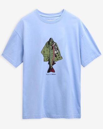 Barbour Paul Smith loves Barbour T-Shirt mit Motiv-Print in