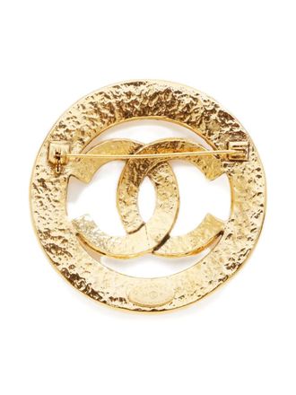 Chanel broche à logo CC (1994) - Or
