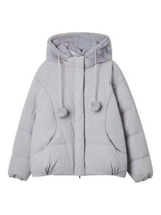 B+ab doudoune à détail de pompon - Violet