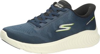 Skechers Herren Go Walk Now Payton Sneaker, wei&szlig;er Rand aus Textil, Marineblau, 41,5 EU