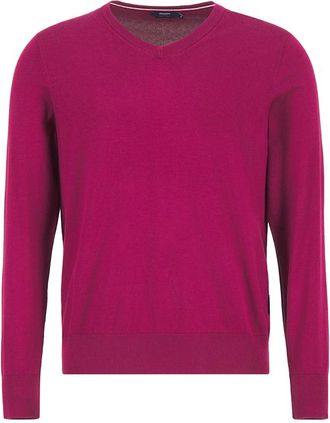 Daniel Hechter Herren Pullover rot unifarben