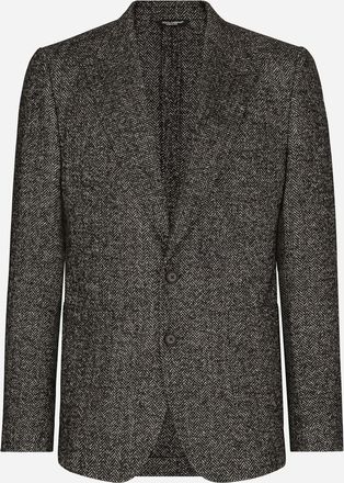 Dolce & Gabbana Einreihige Jacke Portofino Aus Wolle - Mann Anzüge Und Blazer Mehrfarbig 50