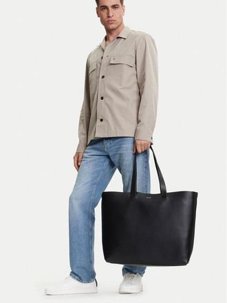 Calvin Klein Tasche Ck Premium Leather E/W Tote Xl K50K512894 Schwarz