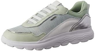 Geox Femme D Spherica D Sneakers, Mint/White, 36 EU