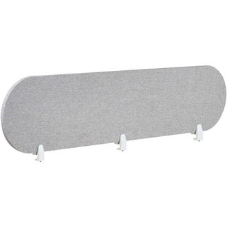 Beliani Schreibtischtrennwand hellgrau 180 x 40 cm SPARKY