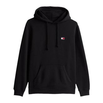 Tommy Jeans Small Flag Hoodie - - Sweatshirts & Hoodies - Herren - Schwarzk - S