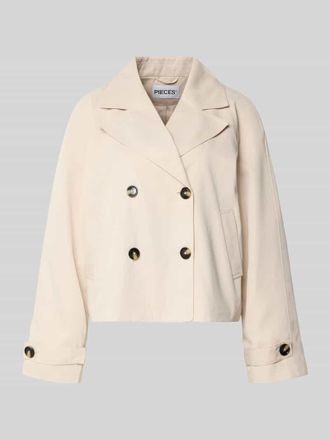 Pieces Regular Fit Trenchcoat mit breitem Reverskragen Modell SCARLETT